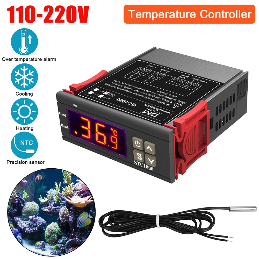Temperature Controller Stc1000 Ac 110-220V Stc-1000 Stc1000Pro Digital ...