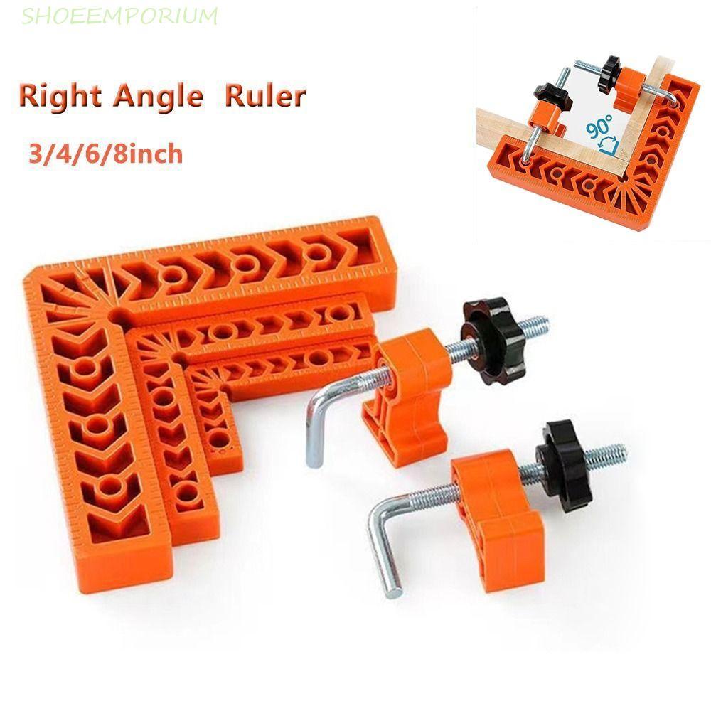 SHOEEMPORIUM Right Angle Ruler Locator L-Shaped Plastic Auxiliary ...