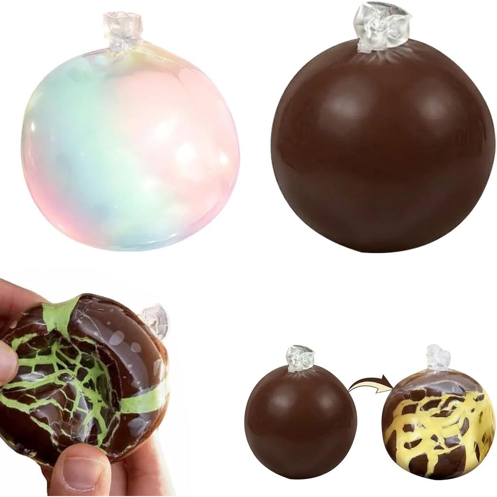 2 pieces wax cracking squishy, crispy stress balls, crunchy stress ...