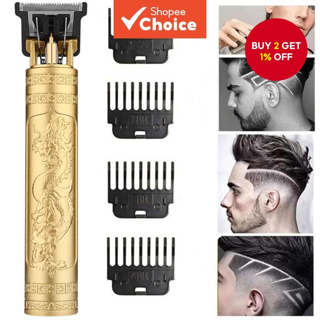 T9 Hair Clipper, Golden Buddha's Head,Rechargeable Hair Trimmer, Men'S ...