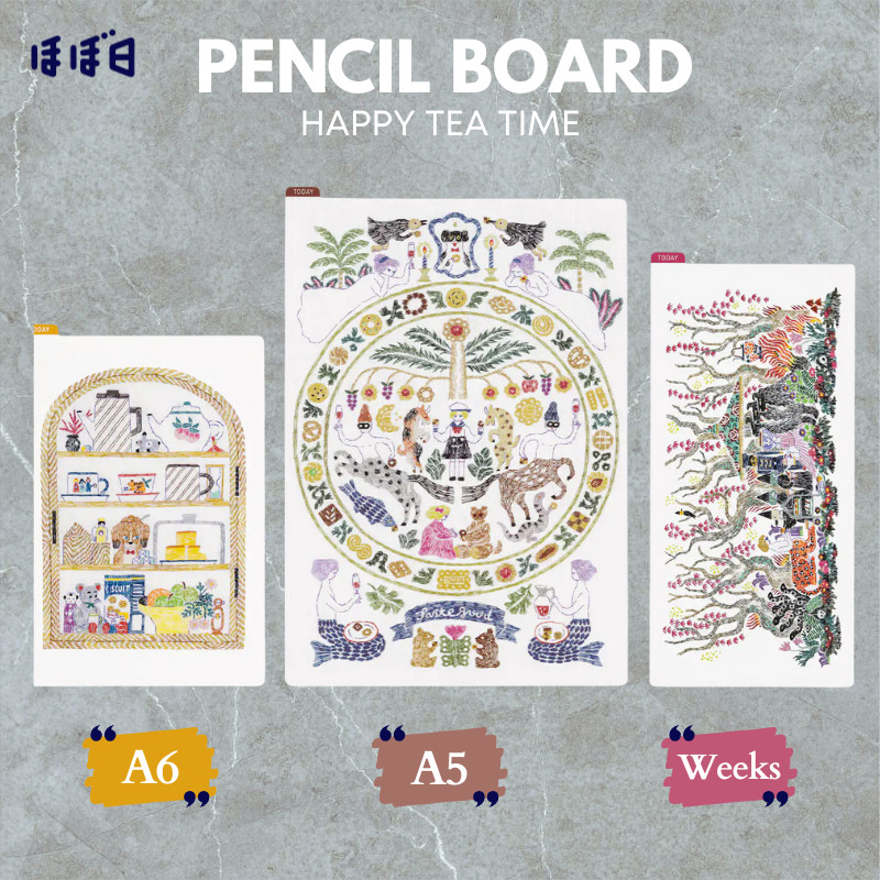 HOBONICHI Pencil Board by Iyo Okumi - HAPPY TEA TIME Series, Japan ...