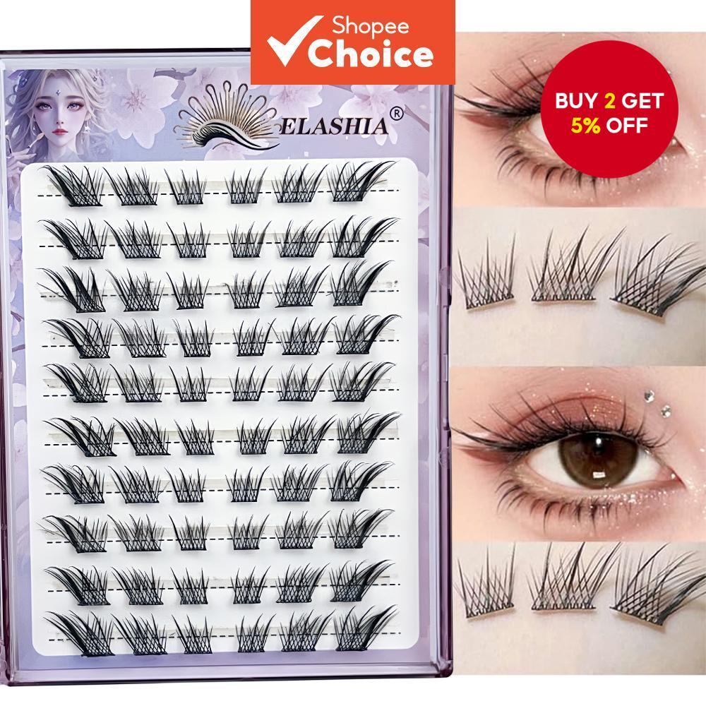 Manga Lash Clusters Fairy Cat Eye Lash Clusters Natural Fox Eye ...