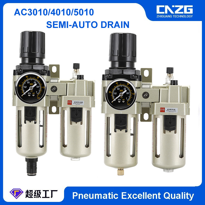AC3010-03/03D Manual Drain/Auto Drain Filter Two-piece Pneumatic Water ...