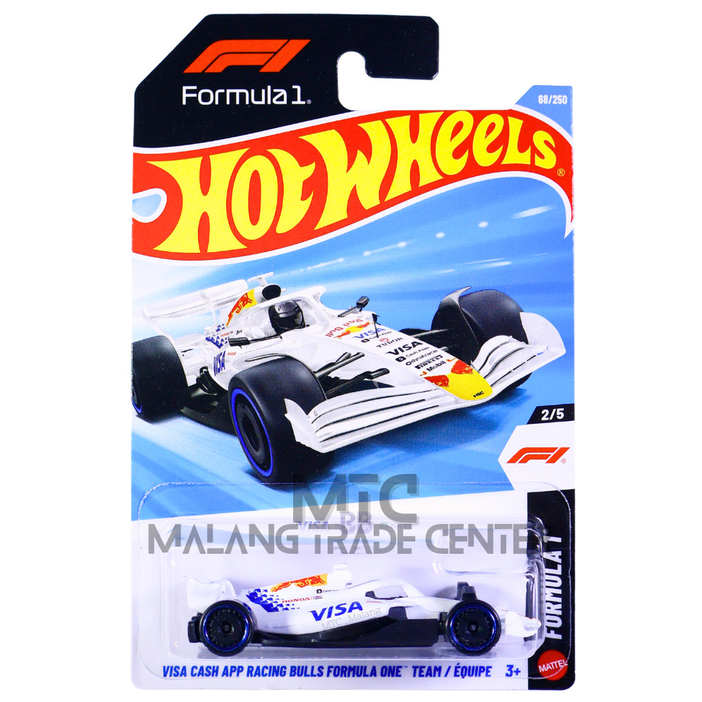 Hot Wheels F1 Visalux Cash APP Racing Bulls Formula One Team White D ...