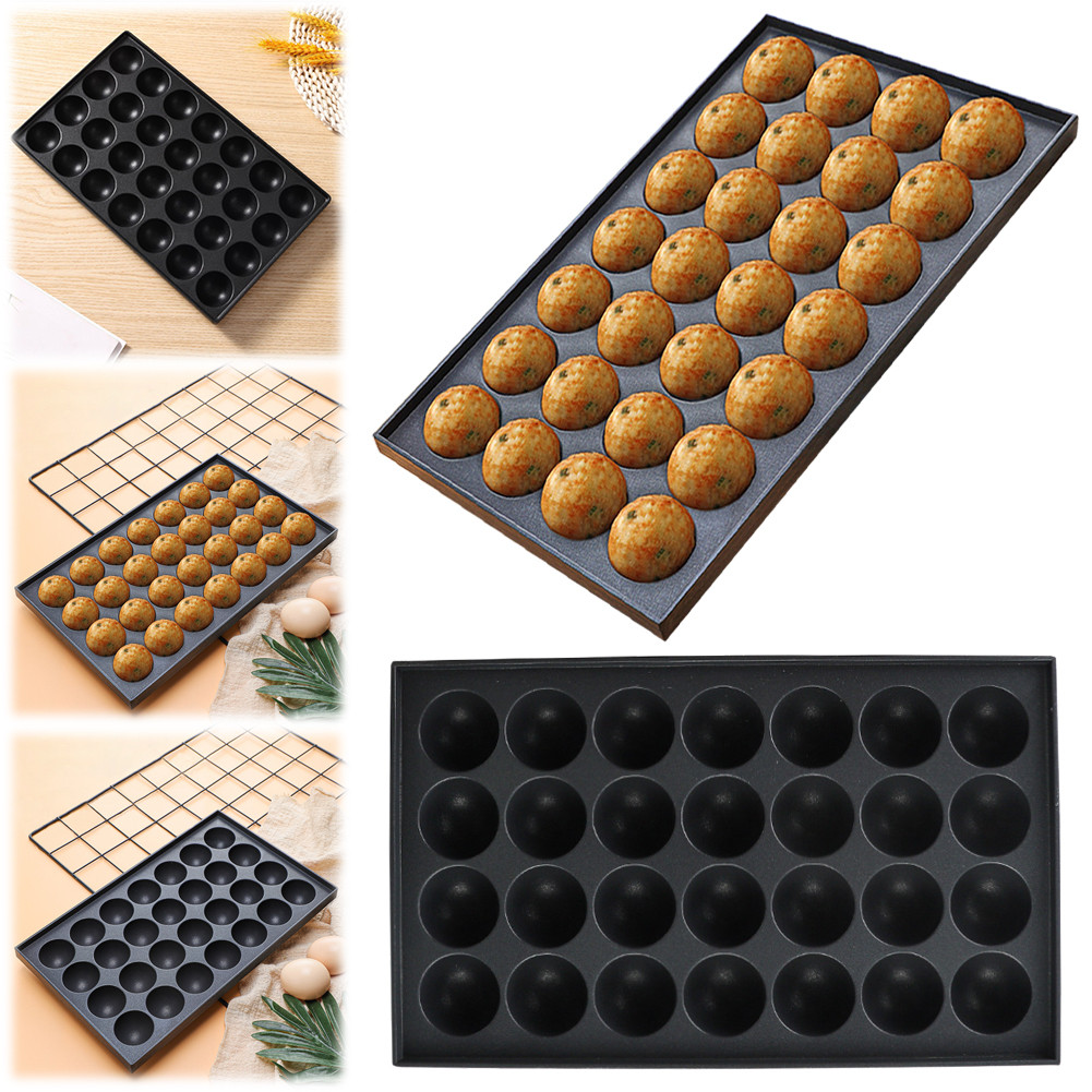Takoyaki Baking Pan Nonstick Octopus Meatball Plate Multi Purpose ...