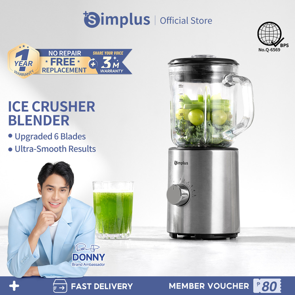 Simplus Smoothie Blender Juicer 5-Speed + Pulsing Option Blender for ...
