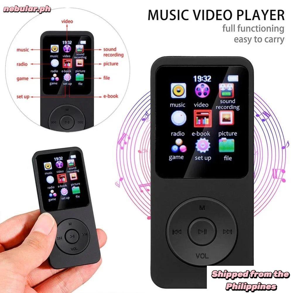 NEBULAR Mini MP4 Player, 1.8 inch Screen Recording Function MP3 Player ...