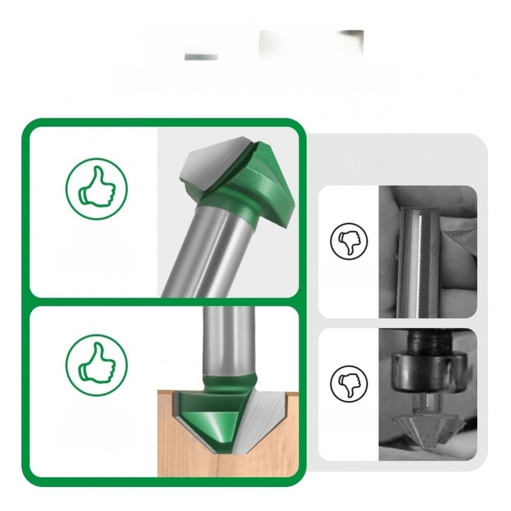 6mm 8mm 1/4 Inch Shank V Groove Router Bits for Wood MDF Plywood ...
