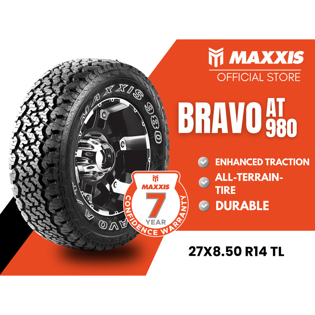 MAXXSIS BRAVO AT980 27X8.50 R14 TL All-Terrain Tire - Compact SUV/UTV ...