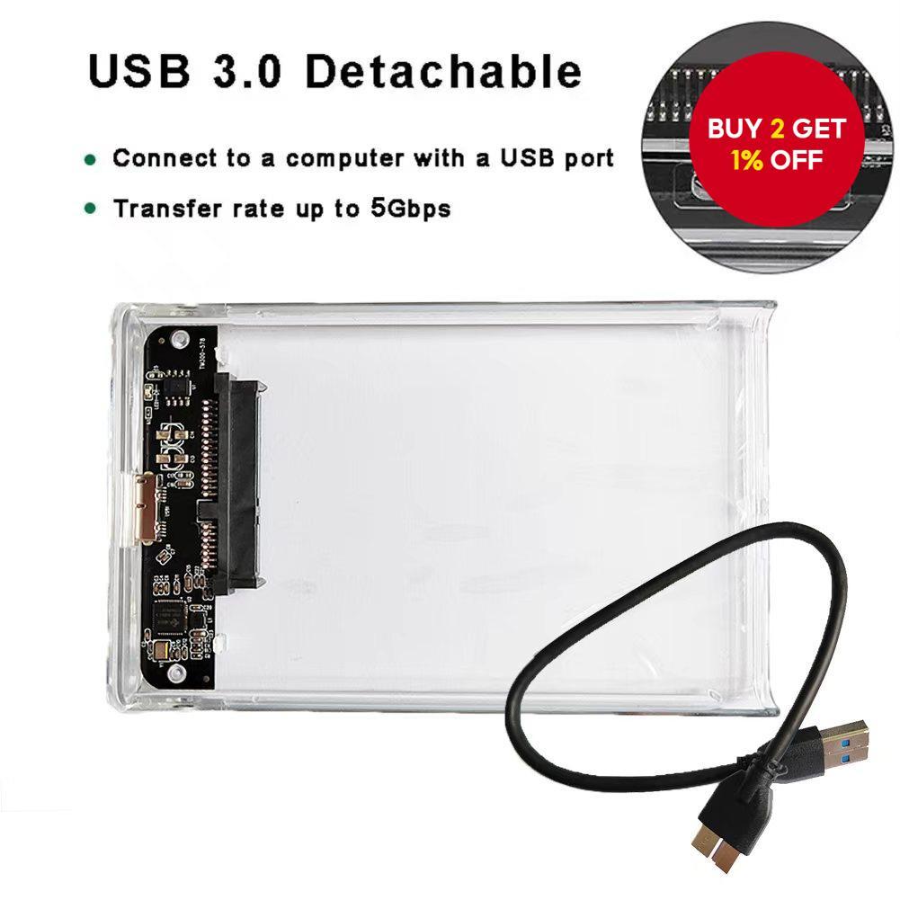 USB 3.0 Transparent enclosure hdd 3.5Drive Enclosure SATA Mechanical ...