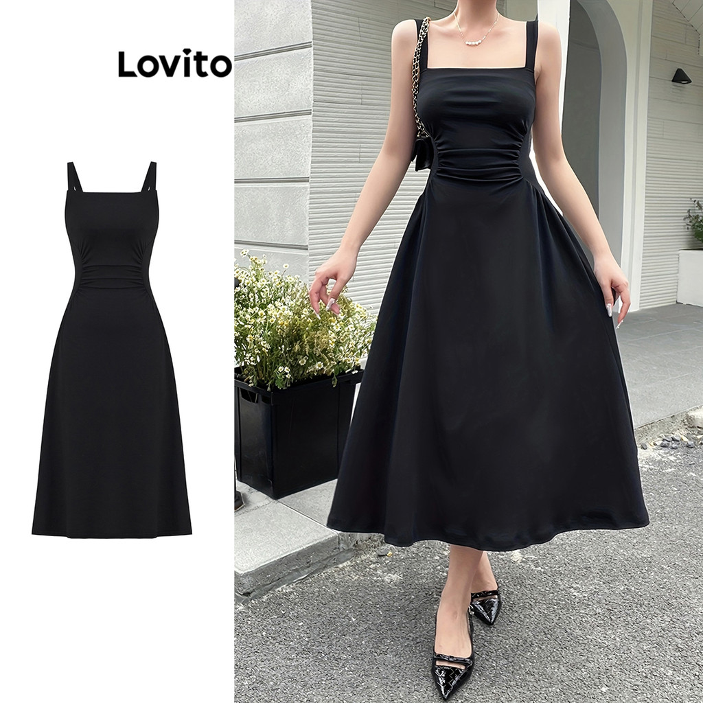Women Casual Plain Ruched Dress L92AD000 | Shopee Philippines