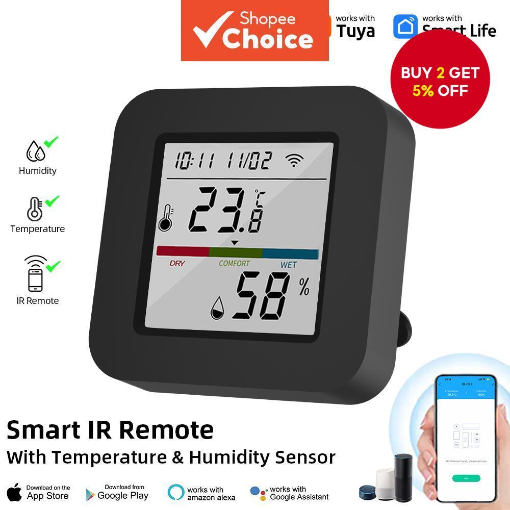 Tuya smart universial IR temperature humidity sensor for TV/air ...