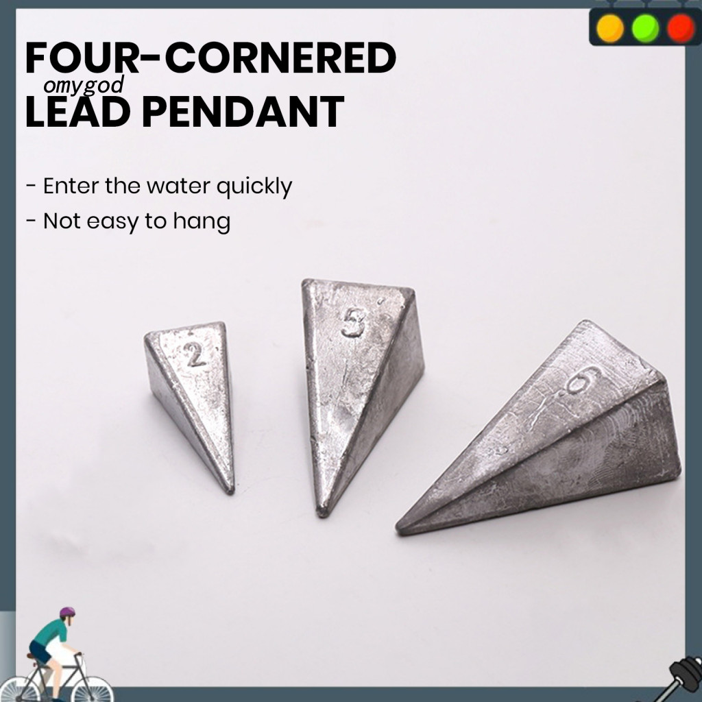 OMG Fishing Lead Sinker Rough Water Conditions Weight Triangular ...
