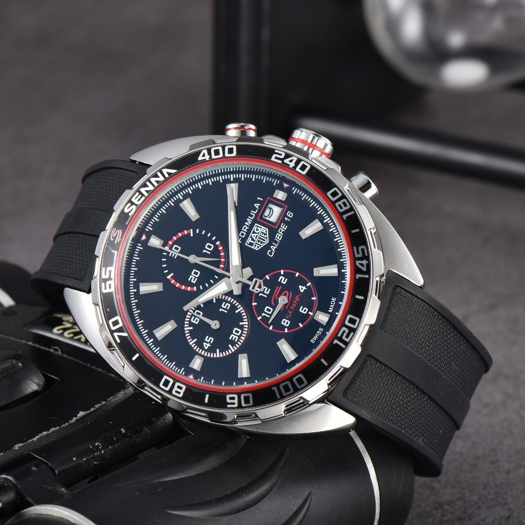 TAG TAG Howard * Senna Co-Branded F1 Series Wrist Watch Quartz Movement ...