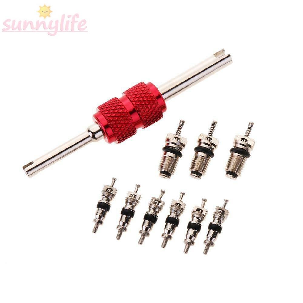 AC Valve Core Replacement Kit with 9 Cores and 1 Remover Tool for Car ...