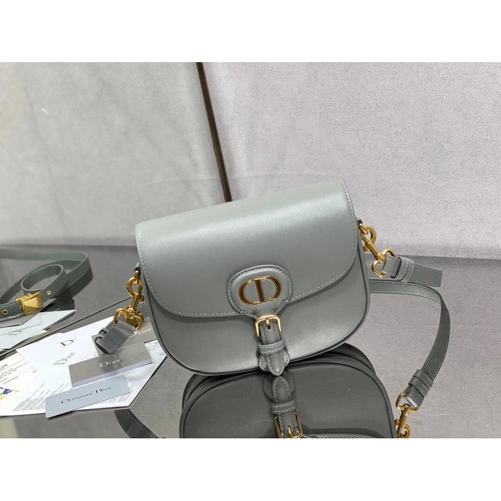 Dior Latest bobby Series Full Leather Saddle Bag Glossy Cow Leather ...
