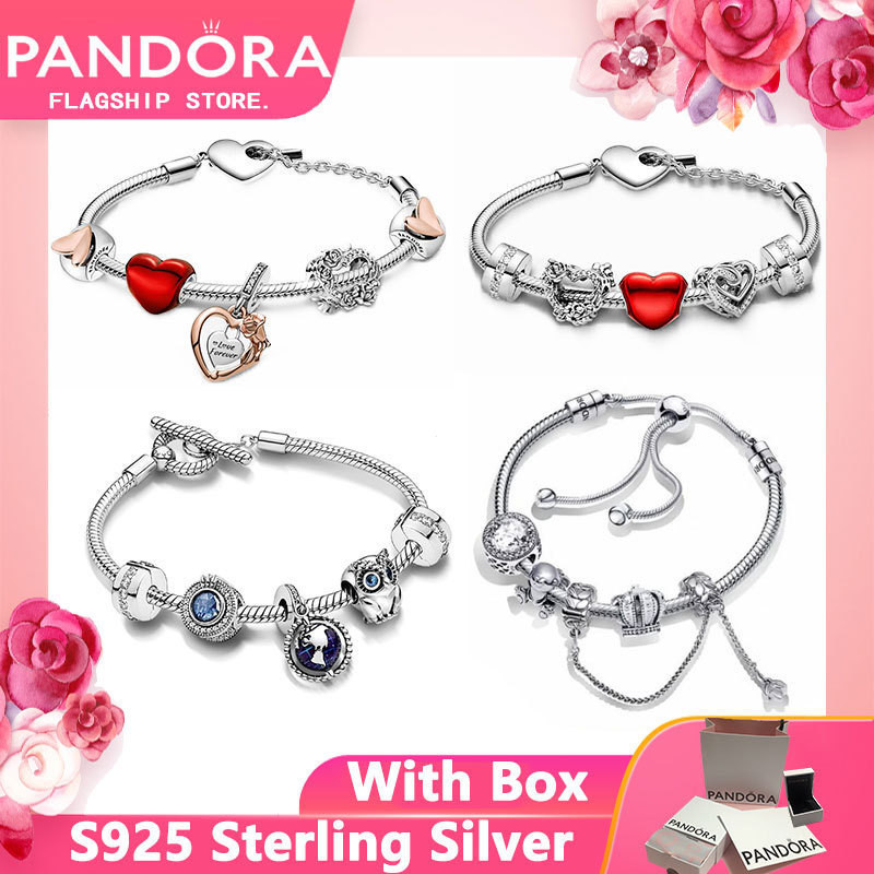 Pandora 925 Silver Original Gift for Women Couples With Box Heart to ...