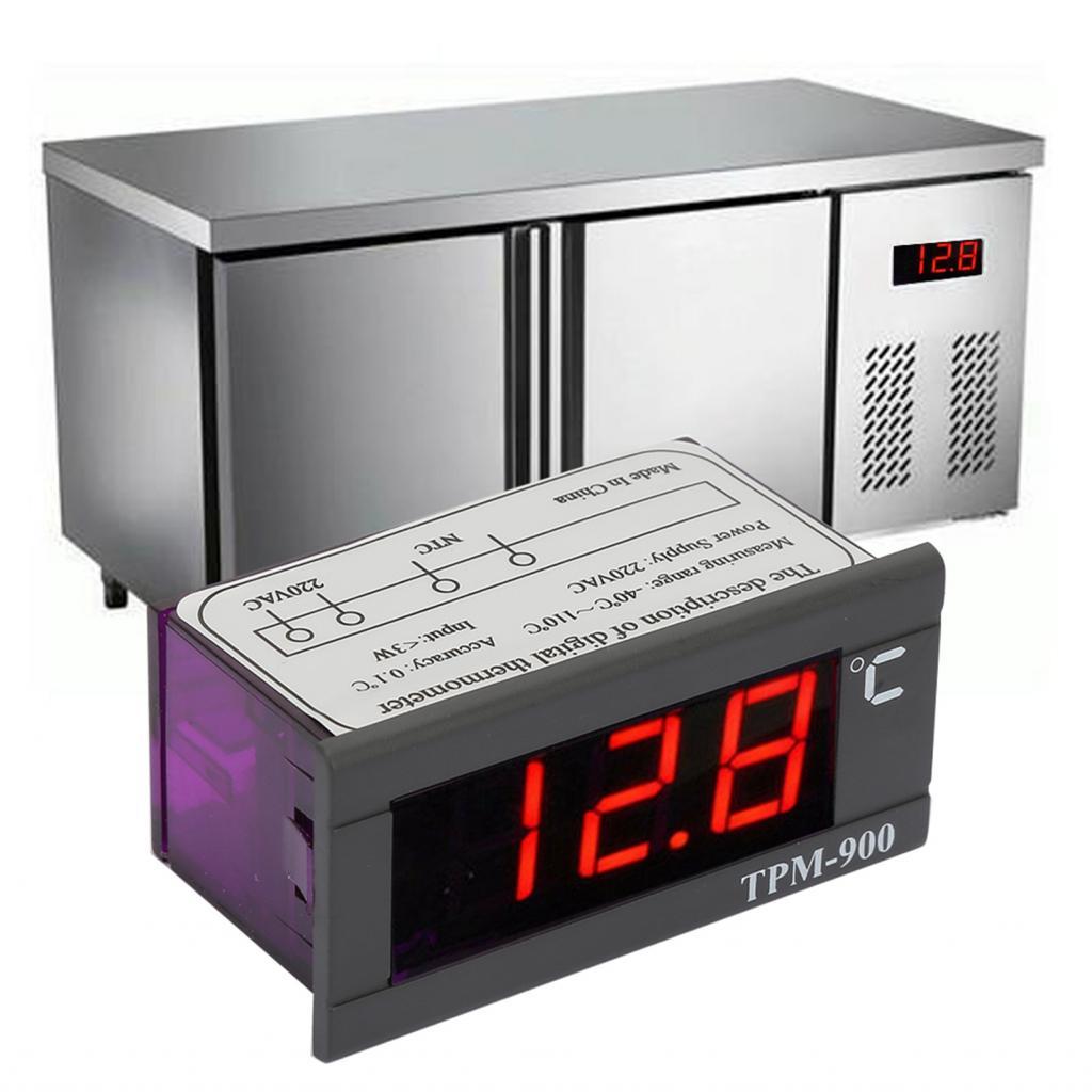 TPM‑900 220V Digital Temperature Controller LED Panel Meter with Sensor ...