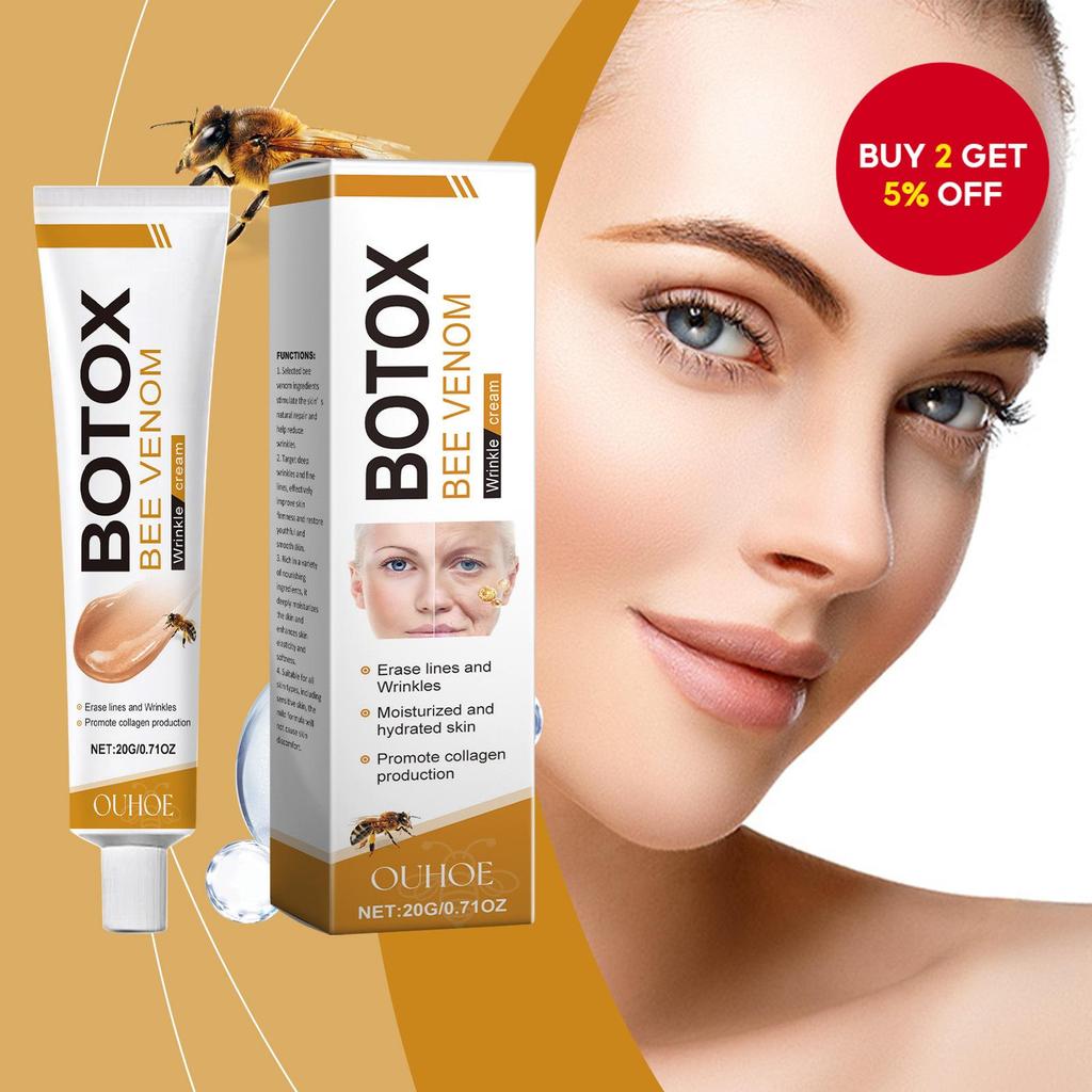 OUHOE Botox Bee Venom Wrinkle Removal Cream Moisturizing Remove Lines ...
