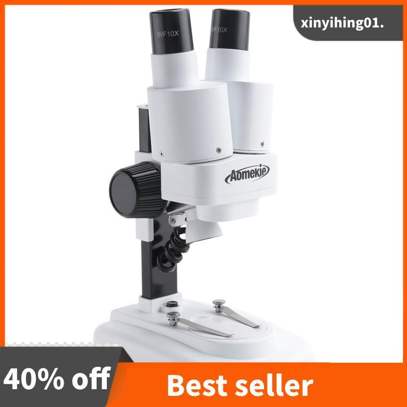20X Stereo Microscope Binocular with LED for PCB Soldering Tool Mobile ...