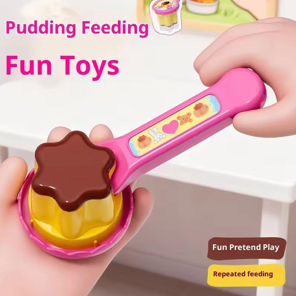 Interactive Pudding Toy Set, Calming Sensory & Educational Pretend Play ...