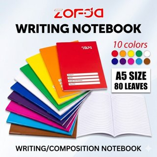 10Pcs/Set Writing Composition Notebook Colorful A5 Notebooks For Grade ...
