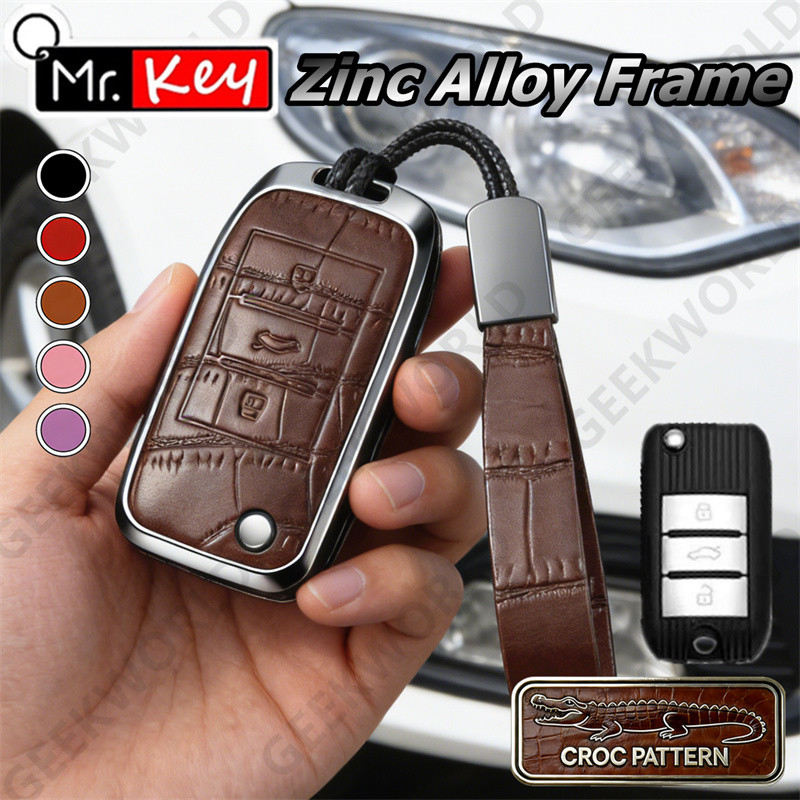 [Mr.Key] MG Crocodile Pattern Flip Key Cover for MG3 MG5 MG6 MG7 MG ZS ...