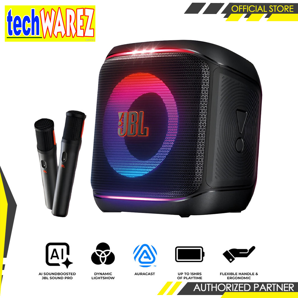 JBL PartyBox Encore 2 - Powerful sound / Lightshow / 2pcs Wireless Mics ...