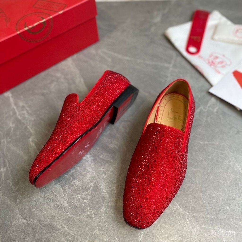 Casual Leather Shoes Cowhide Slip-On Formal Shoes | Shopee Philippines