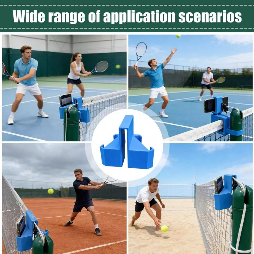 EB Tennis Pickleball Courtside Dual-Sided Net Phone Camera Mount Phone ...