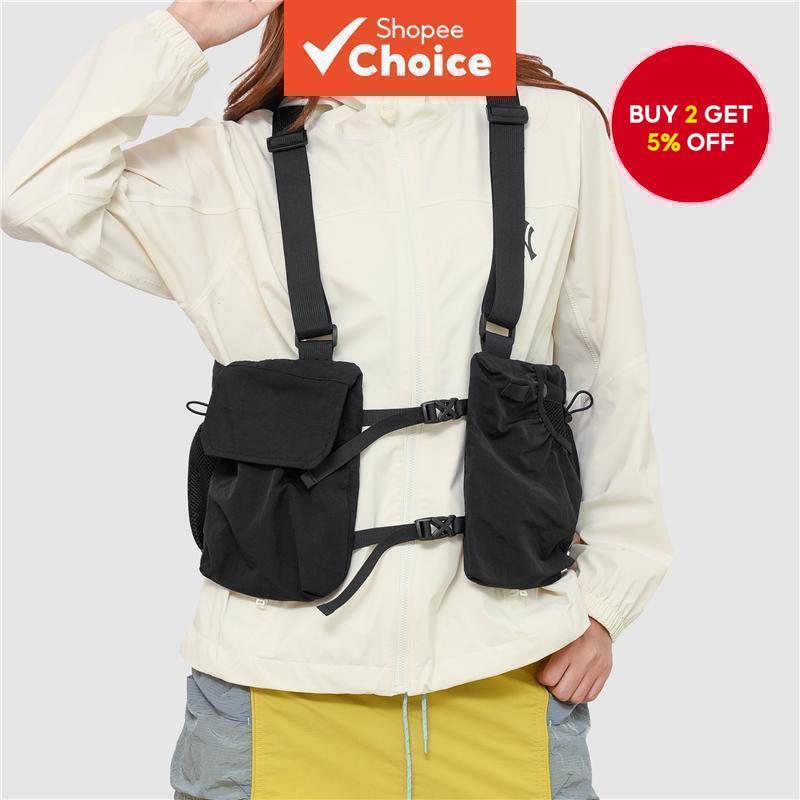 Dark Techwear Vest Bag | Multi-Pocket Tactical Chest Pack | Urban ...