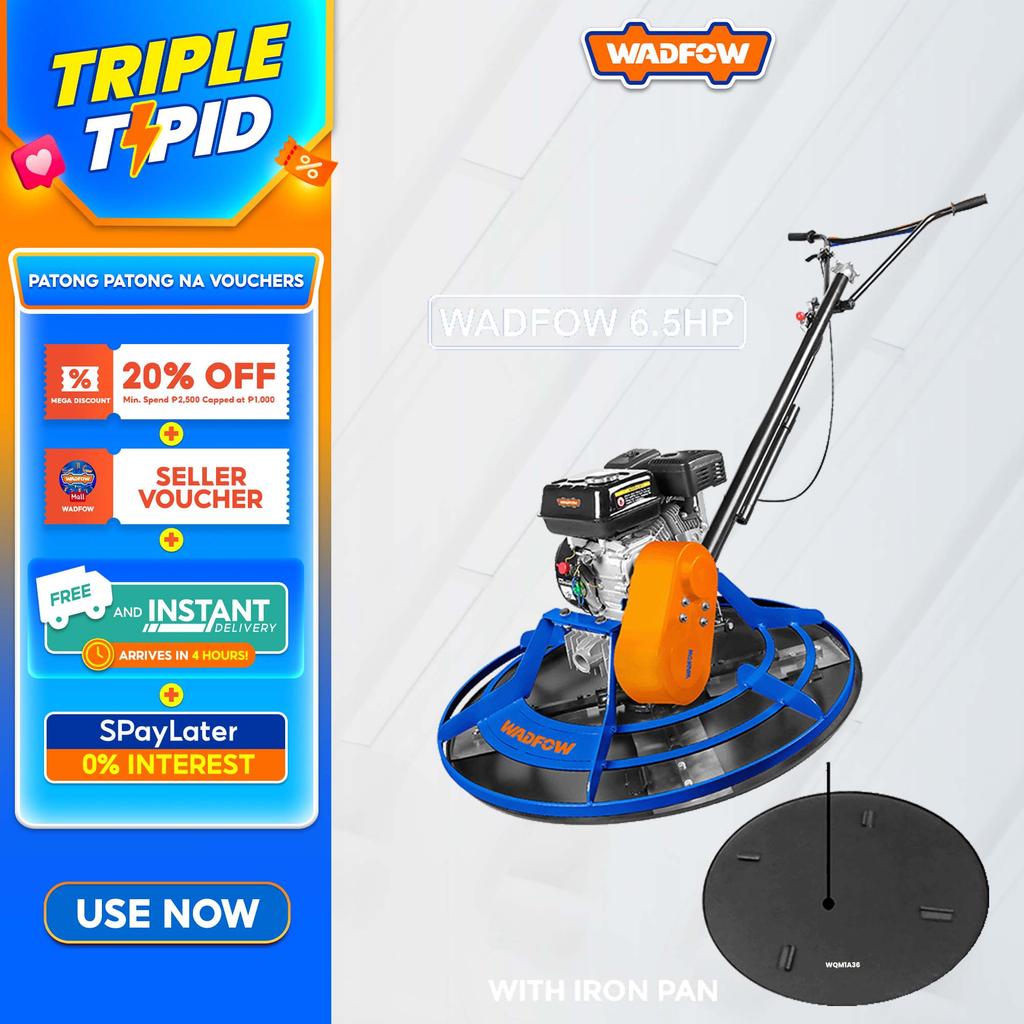 Wadfow Gasoline Engine Gasoline Power Trowel 4.8Kw (6.5HP) (78kgs ...