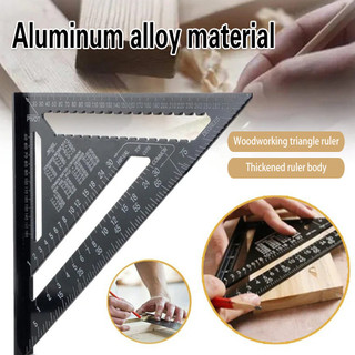 Triangle ruler 12inches aluminum alloy carpentry Professional ...
