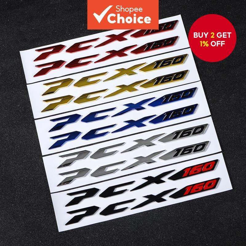 1 pair For HONDA PCX 160 3D Emblem Hard ABS Stickers for HONDA ...