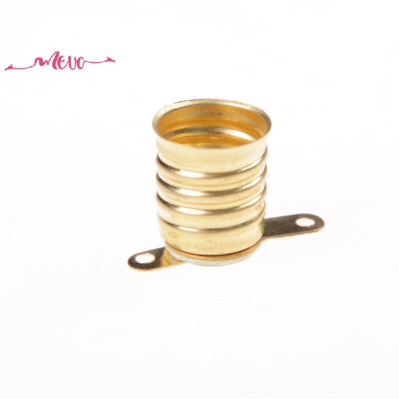 Meuctiffy 5pcs/set E10 Straight Copper Light Bulb Screw Base PCB Socket Lamp Holder MEUC ...