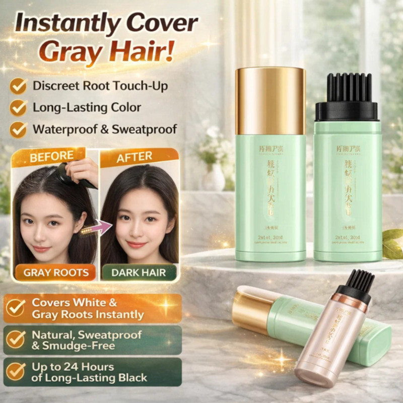 COD⚡BUY1 FREE1【Instant Gray Hair Coverage】Plant-based Floral Scented ...