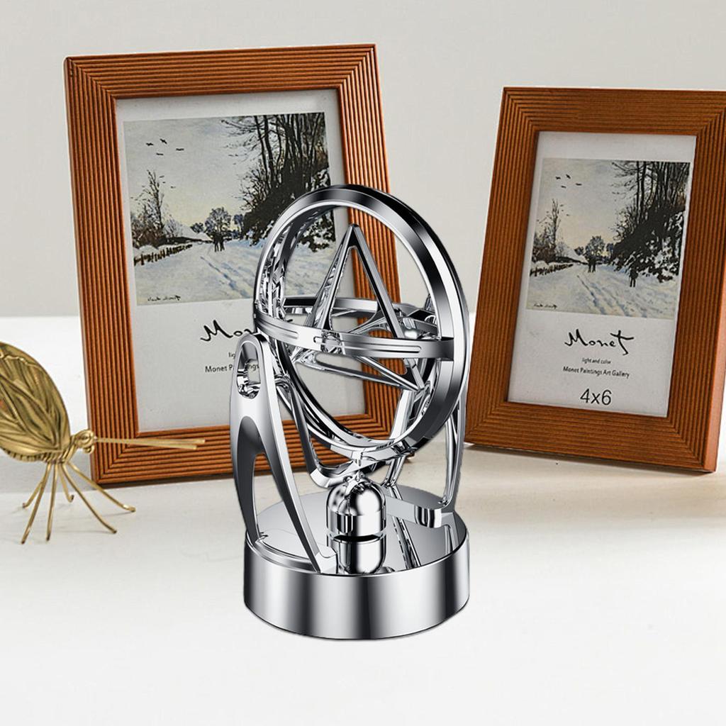 Perpetual Motion Desk Toy Maglev Decor Model Kinetic Art USB Rotating ...
