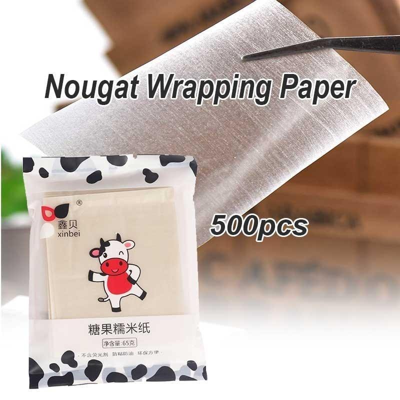 500PC Transparent Candy Wrapper Edible Glutinous Rice Paper Nougat ...