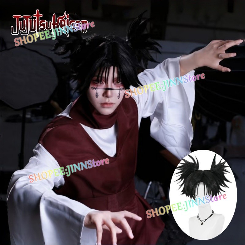 JINN-Anime JUJUTSU KAISEN SEASON 3 THE CULLING GAME Cosplay Costume Wig ...