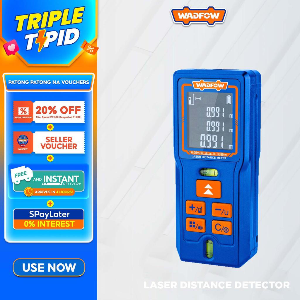 Wadfow Laser Distance Detector 0.05-80m WDL1508 (WPT) | Shopee Philippines