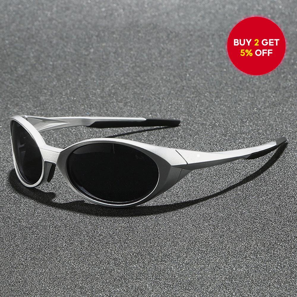 Unisex Elliptical Sunglasses Hip Hop Street Punk Retro Fashionable ...