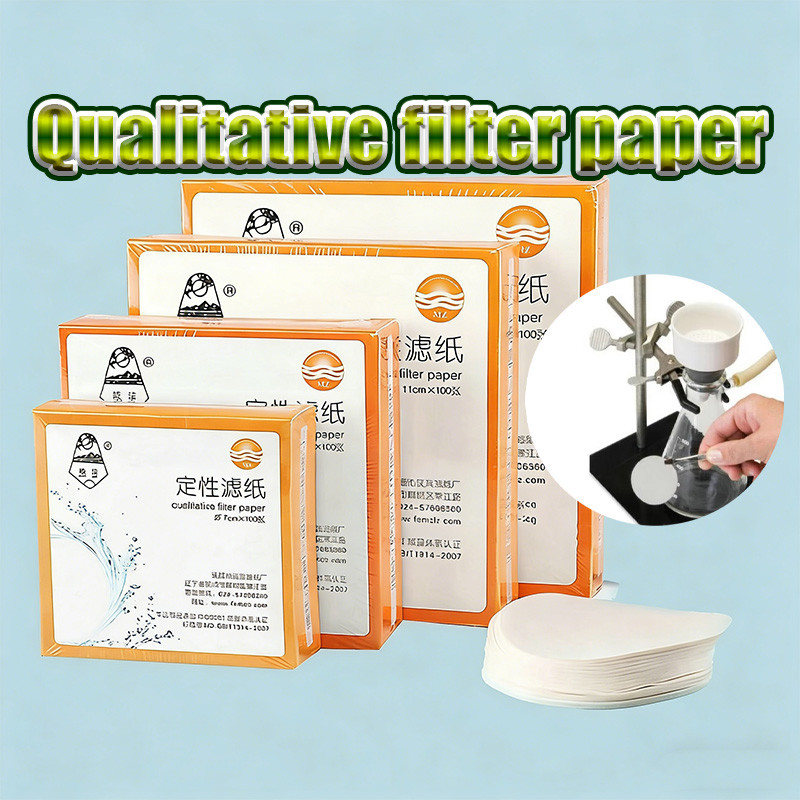 Qualitative Filter Paper Lab Filter Paper 100PCS 70/90/110/125mm Medium ...