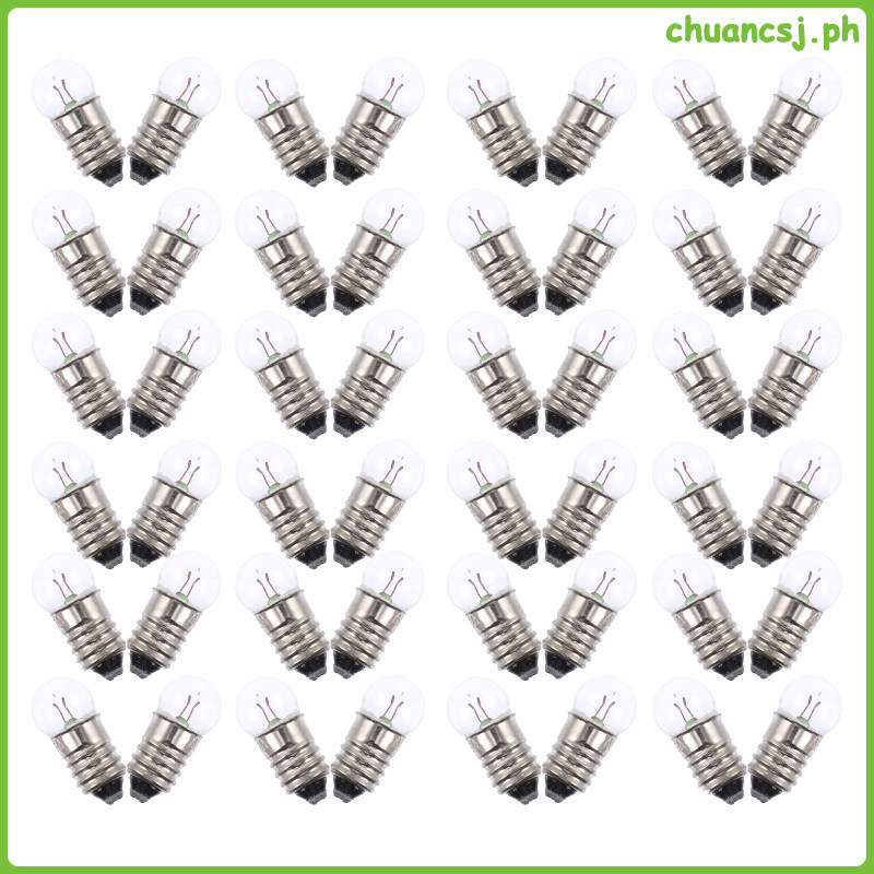 50pcs Maliit na Bilog na Bombilya 3.8V E10 para sa Pisikal na ...