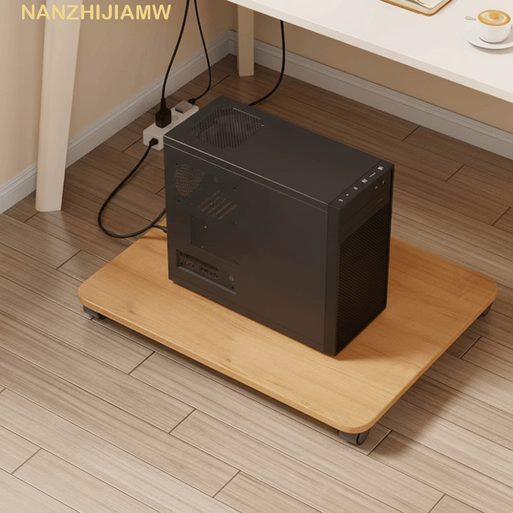 NANZHIJIAMW Computer Tower Stand, With Wheels Adjustable CPU Holder ...