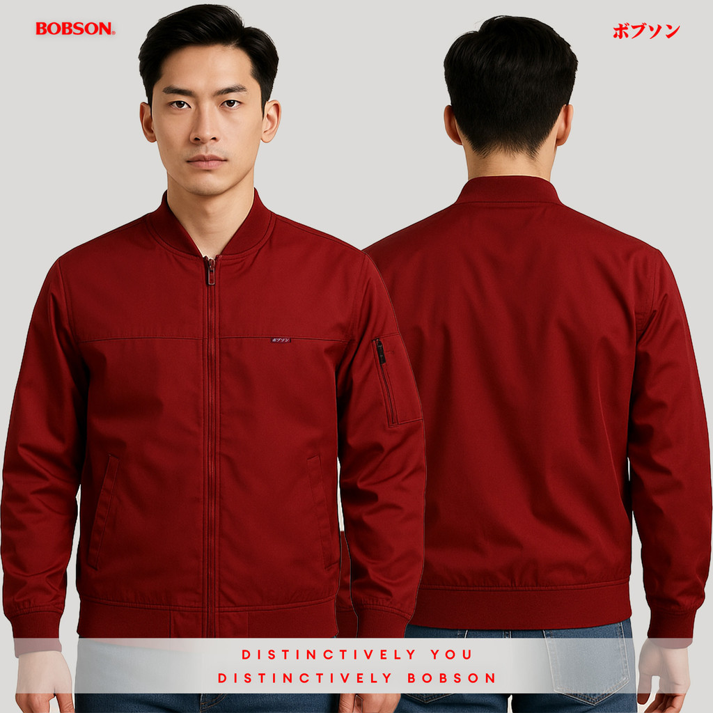 Bobson Japanese Men's Basic Jacket Regular Fit 187338 (Maroon) | Shopee ...
