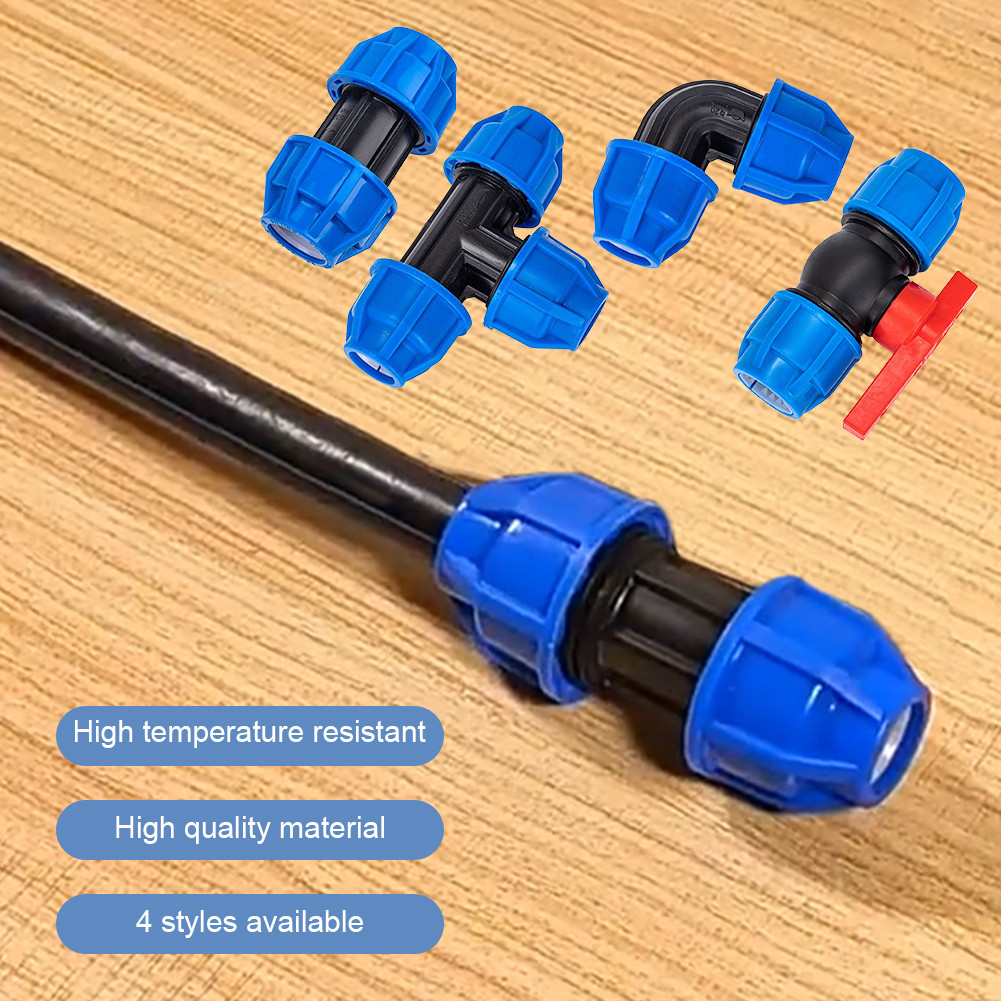 Durable 1/2 Inch PE Compression Fittings for Plumbing Pipes Water Line ...