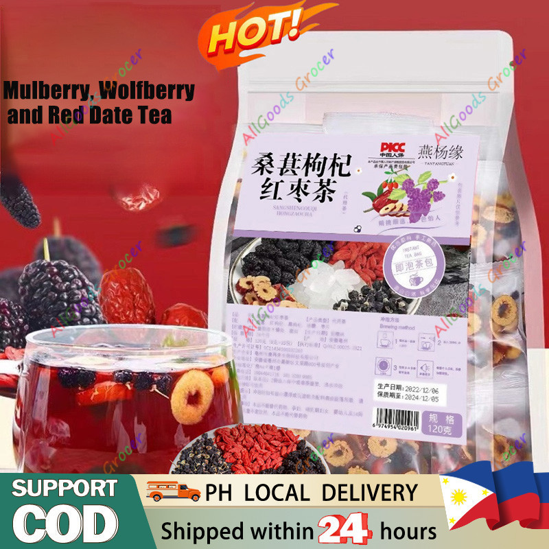 Mulberry and Goji Berry Herbal Tea for Kidney and Liver Health | Shopee ...