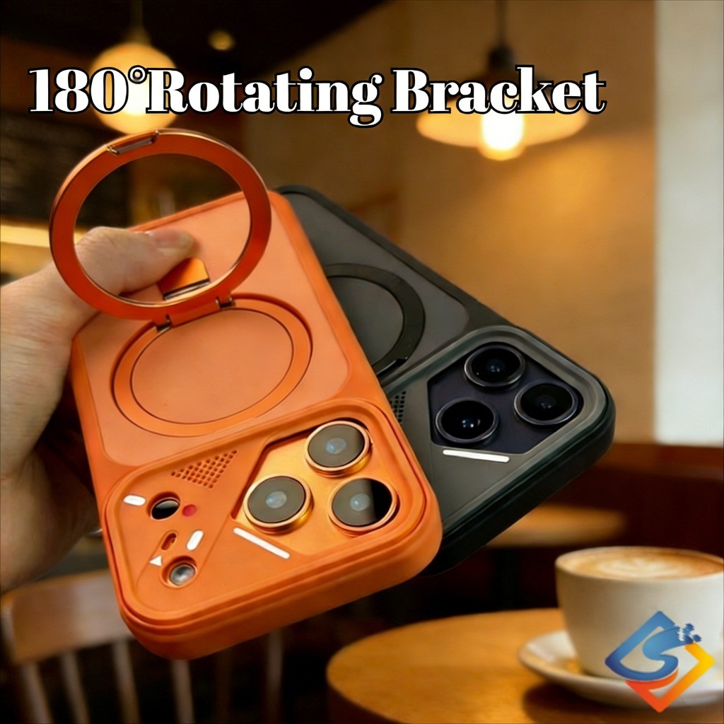 New 180° Rotating Bracket Magnetic Phone Case for IPhone 17 Pro Max 12 ...