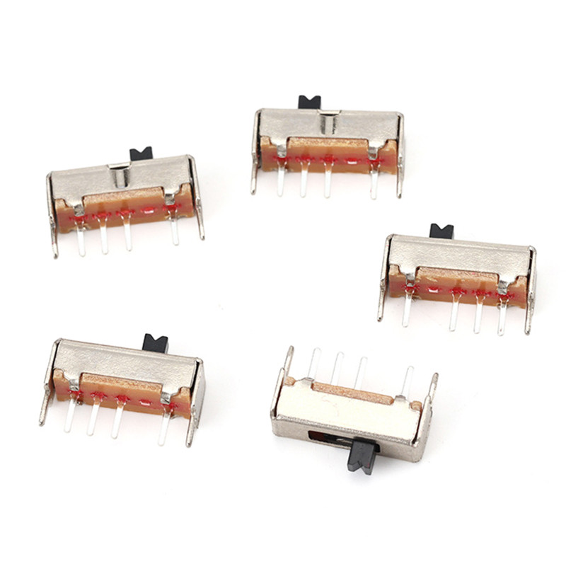 [8C11] 10Pcs SS13D07VG2 4 PINS 3 Position 1P3T Toggle Double Vertical ...