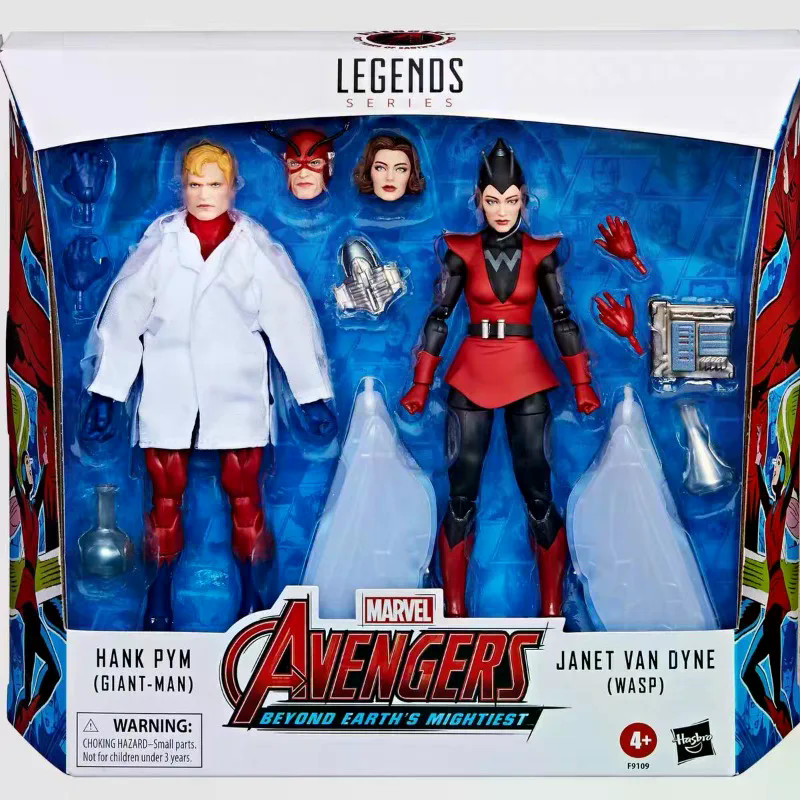 Original Hasbro Marvel Legends Series Hank Pym (Giant-Man) & Janet Van ...
